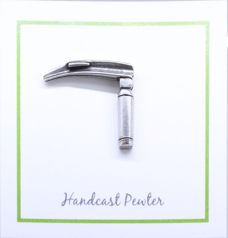 Miller Blade Laryngoscope Pin: Hand Cast Pewter ENT Doctor Gift - Etsy