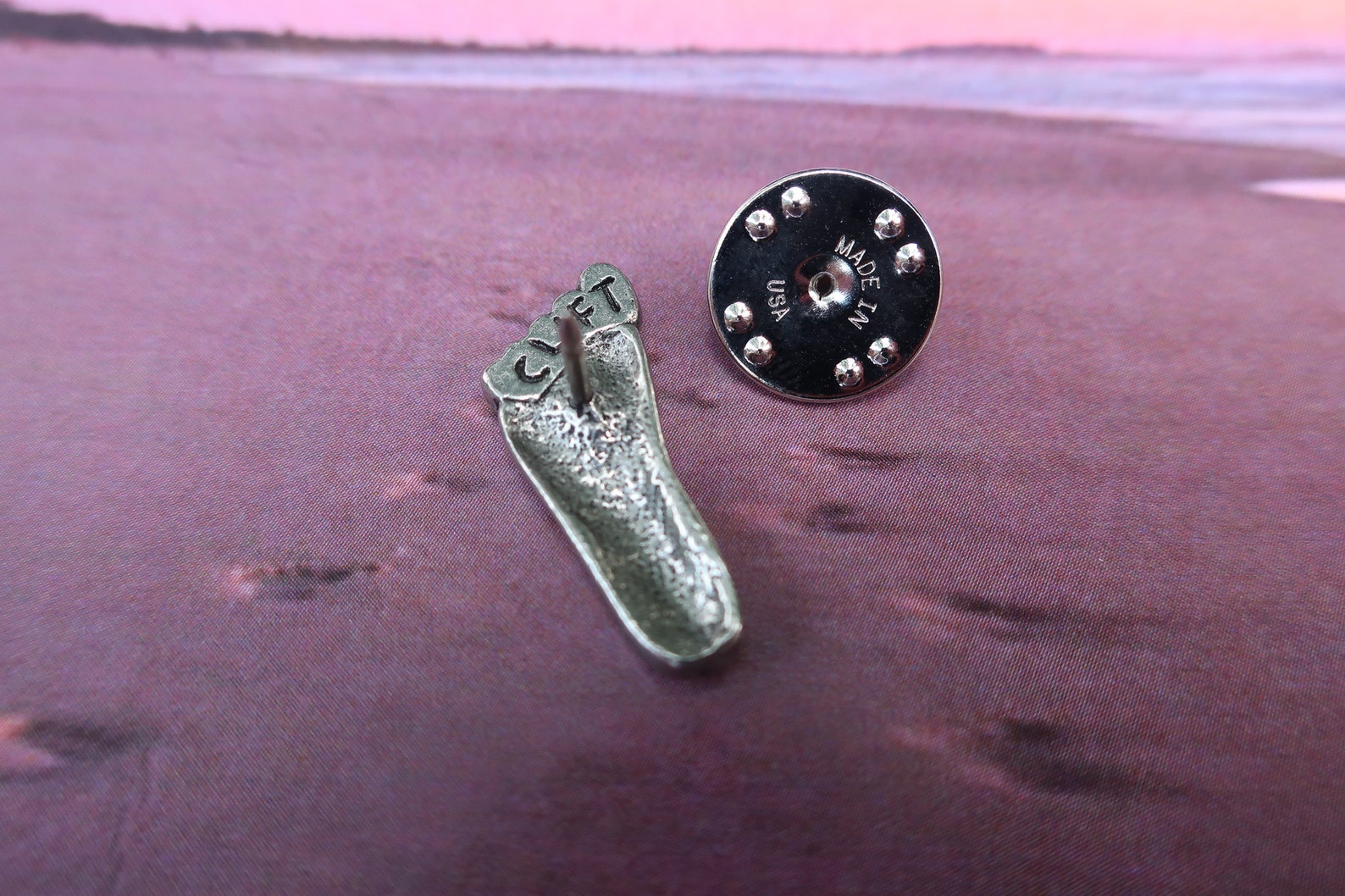 Foot Pewter Lapel Pin CC468 Foot Orthopedic Footprint and - Etsy