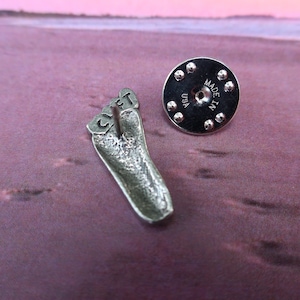 Foot Pewter Lapel Pin- CC468- Foot, Orthopedic, Footprint, and Walk a ...