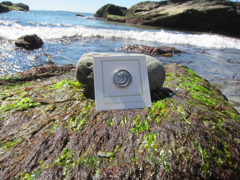 Wave Lapel Pin CC503 Ocean Beach and Aquatic Pins | Etsy
