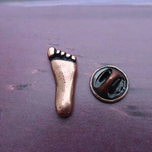 Foot Copper Dipped Pewter Lapel Pin- CC468C- Foot, Orthopedic ...