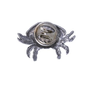 Blue Crab Pewter Lapel Pin- CC707- Shellfish, Fisheries, Crabs, and ...