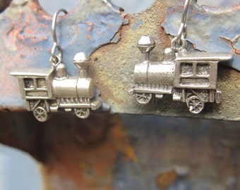 Train Earrings | Etsy