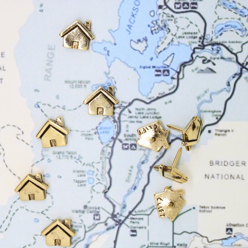 Gold Push Pins - Etsy