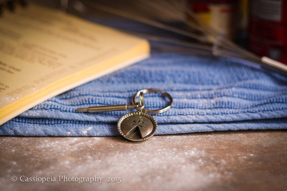 Pie and Rolling Pin Keychain K143 Baker Gift Pie Keychain - Etsy