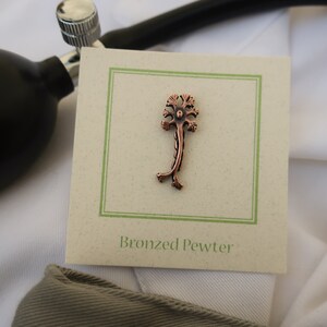 Neuron Copper Dipped Pewter Lapel Pin- CC392C- Medical and Neurology ...