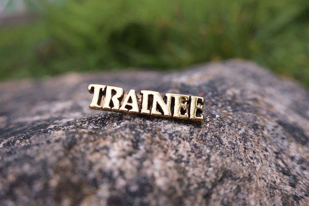 Trainee Gold Dipped Pewter Lapel Pin- Cc652g-employee, Training, and ...