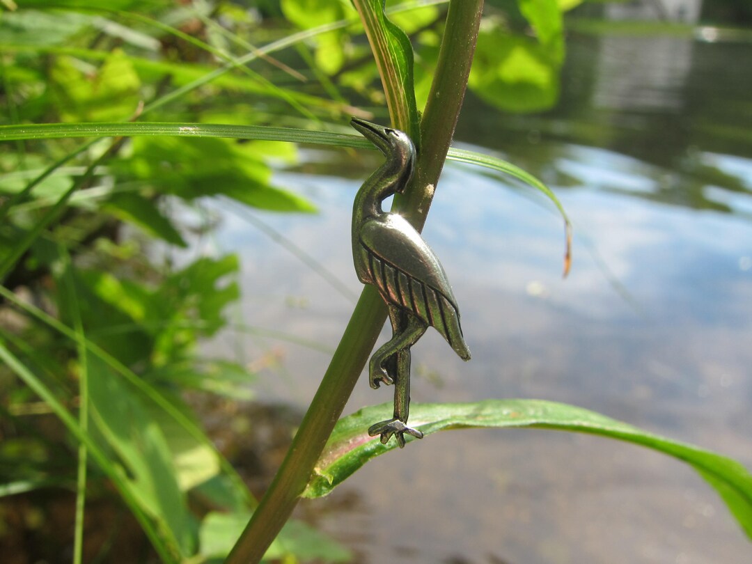 Heron Lapel Pin- Cc474-freshwater Birds, Coastal Birds, Egrets ...