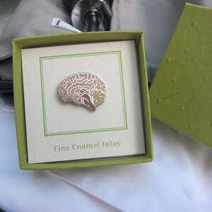 Brain Enamel Lapel Pin- EP107- Brain, Stroke, Medical and Anatomy ...