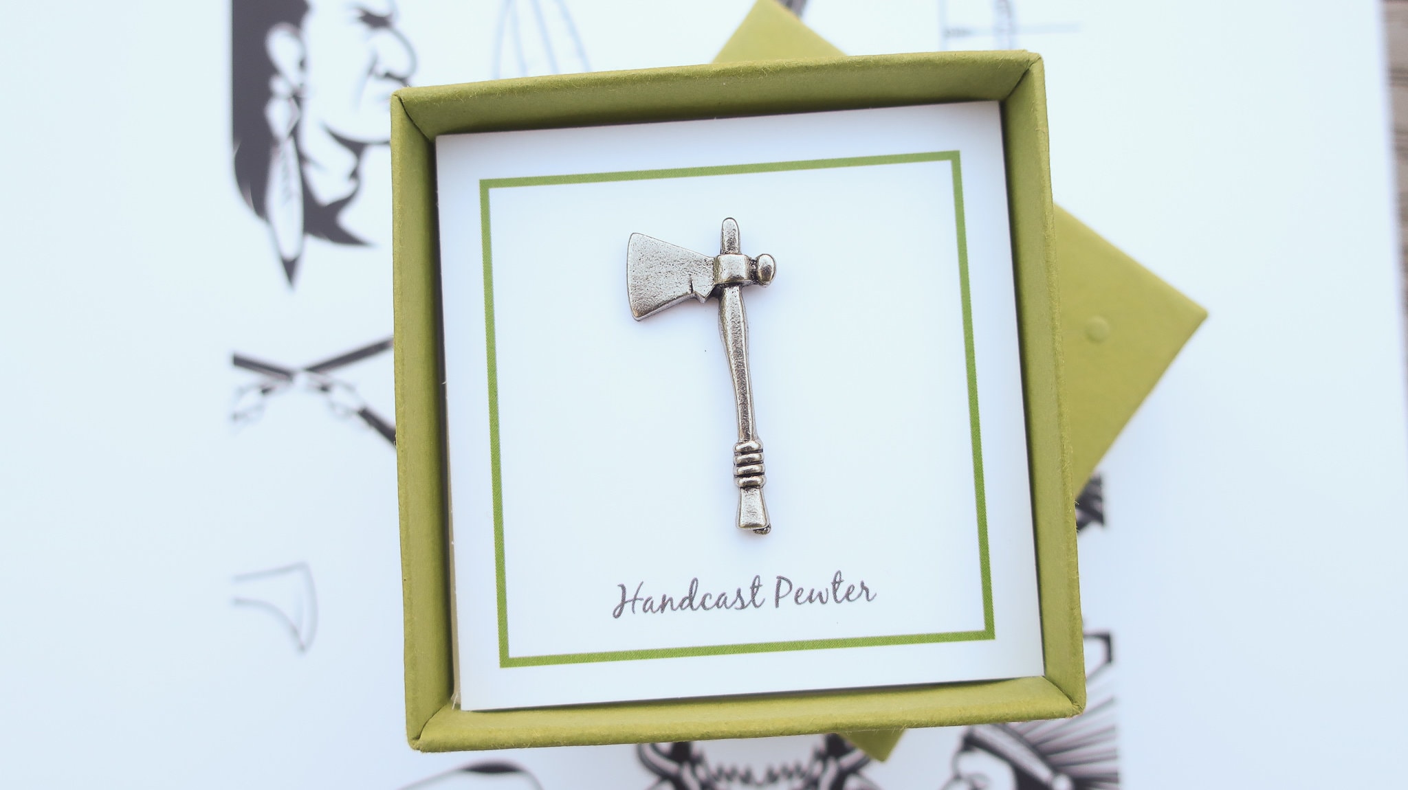 Tomahawk Lapel Pin - CC341- Hatchet, Tomahawk, and North American Axe ...