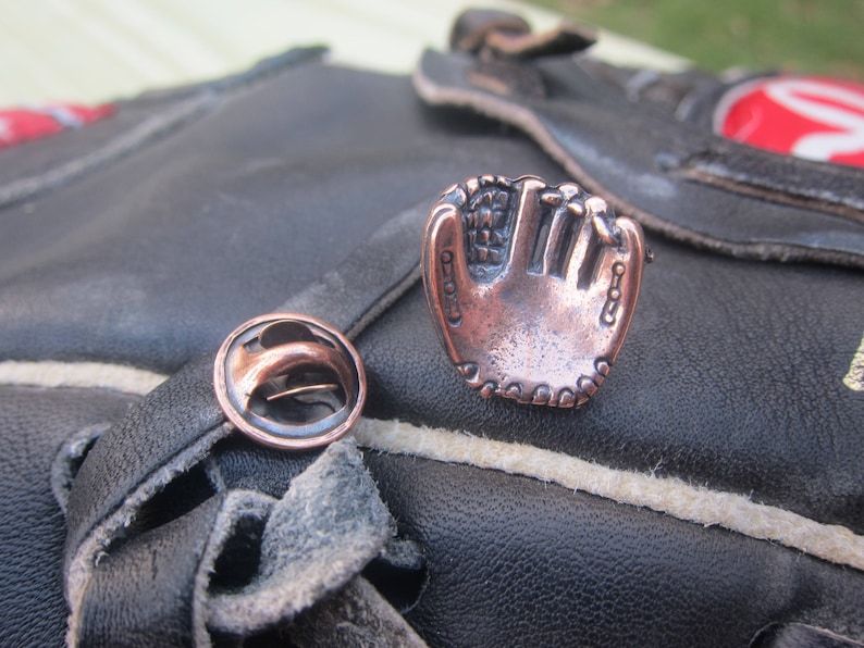 Copper Baseball Glove Lapel Pin CC160C Baseball Baseball - Etsy