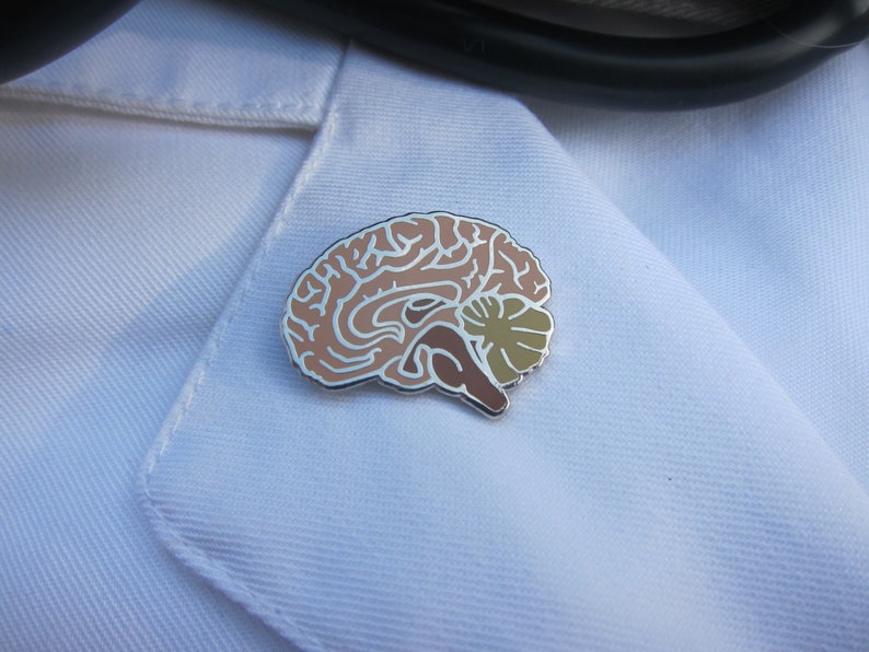 Brain Enamel Lapel Pin EP107 Brain Stroke Medical and - Etsy