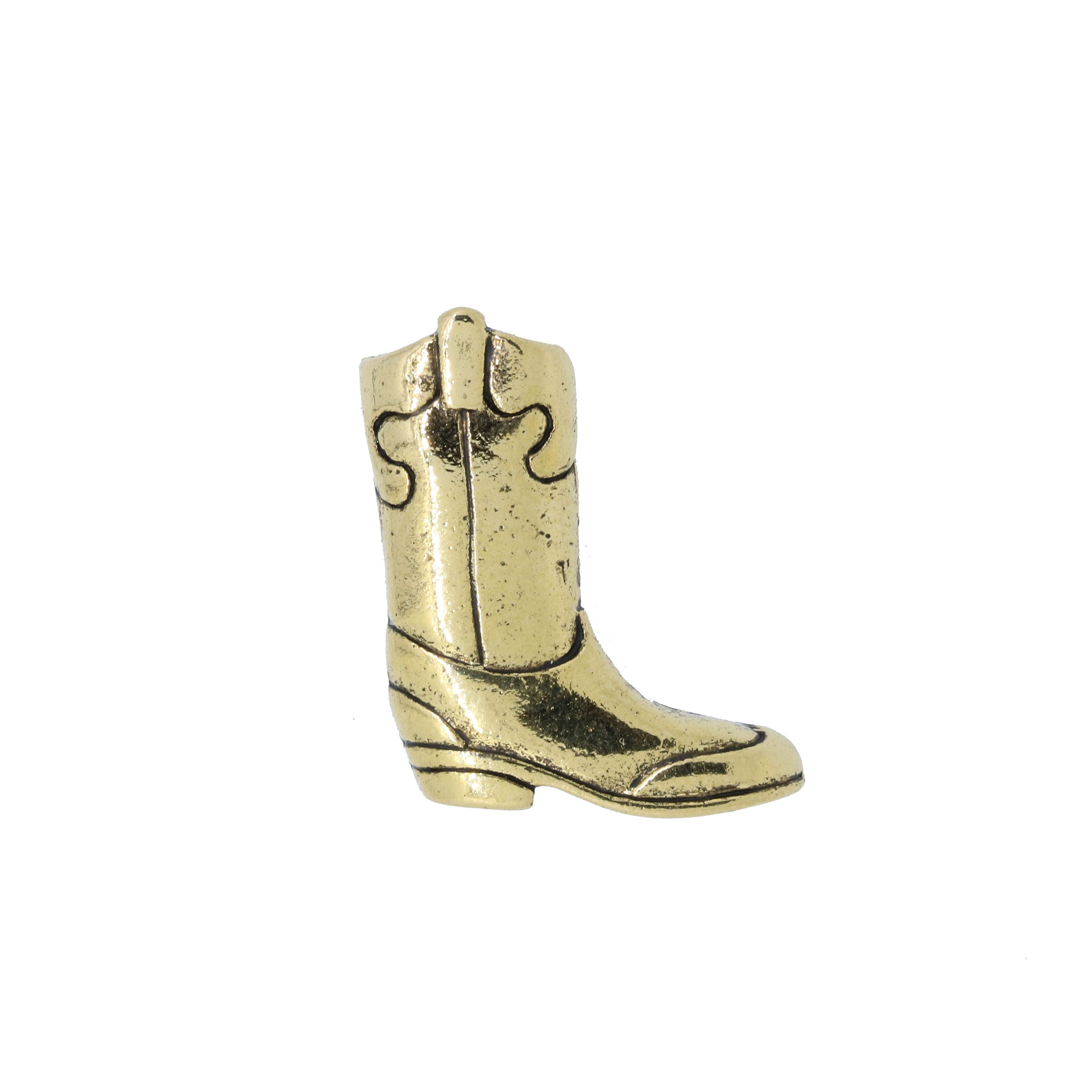 Gold Cowboy Boot Lapel Pin CC220G Cowboy Rodeo Western - Etsy