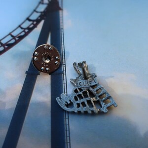 Roller Coaster Lapel Pin - CC501- Amusement, Carnival, and Fair Pins - Etsy