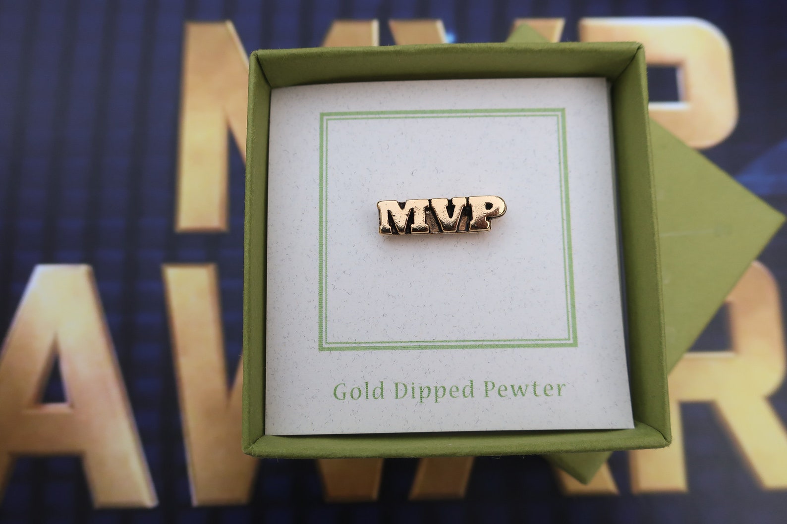 MVP Gold Dipped Pewter Lapel Pin- Cc423g-most Valuable Player, Awards ...