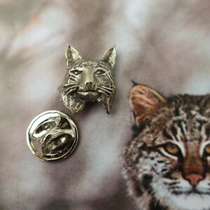 Bobcat Lapel Pin - CC134- Lynx, Predator, Wildlife, Woods, Woodland ...