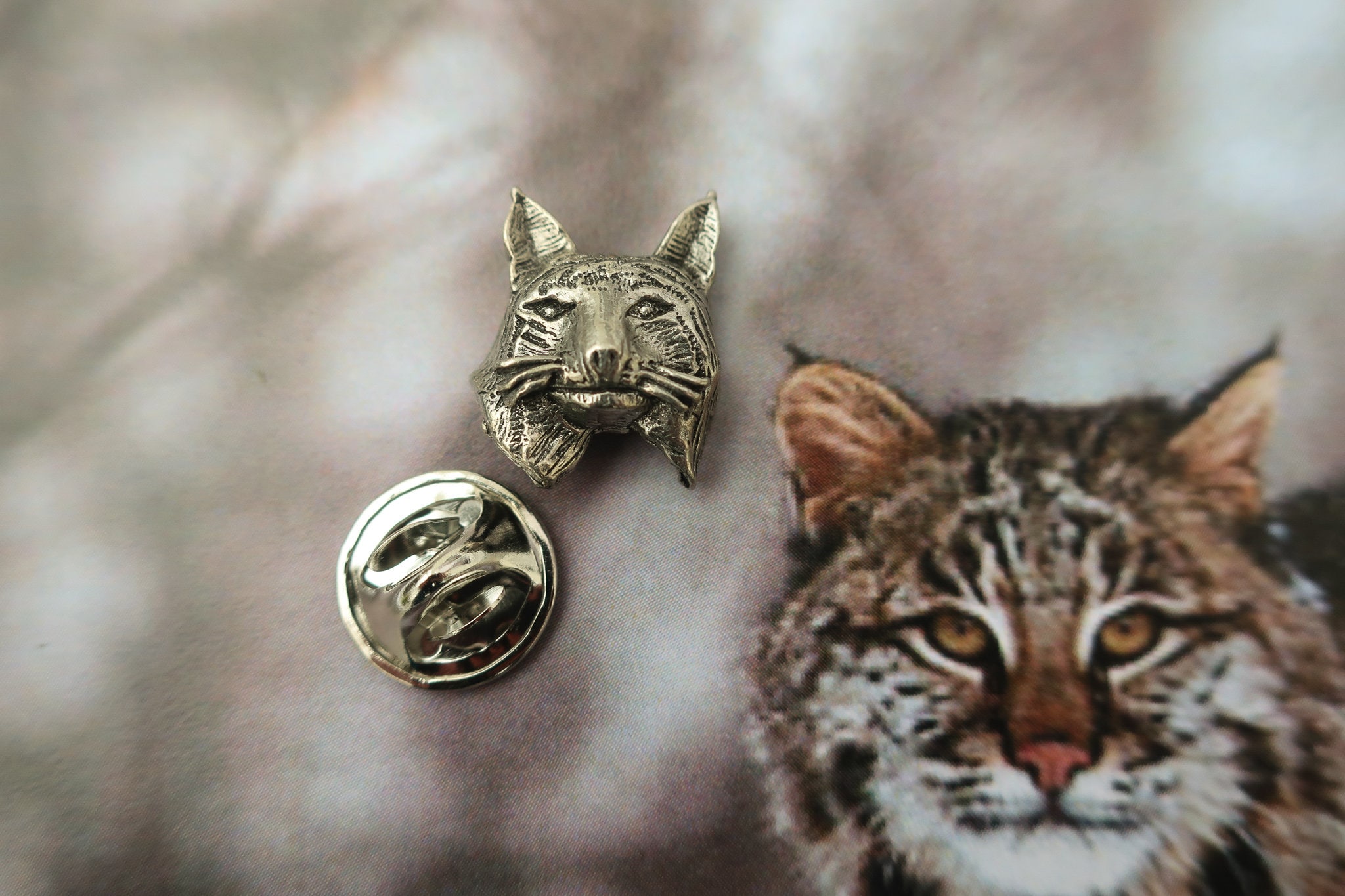 Bobcat Lapel Pin - CC134- Lynx, Predator, Wildlife, Woods, Woodland ...