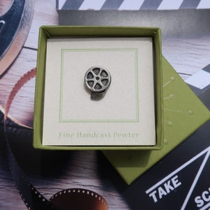 Film Reel Lapel Pin - CC326- Motion Picture, Movies, Movie, Film, Reel ...