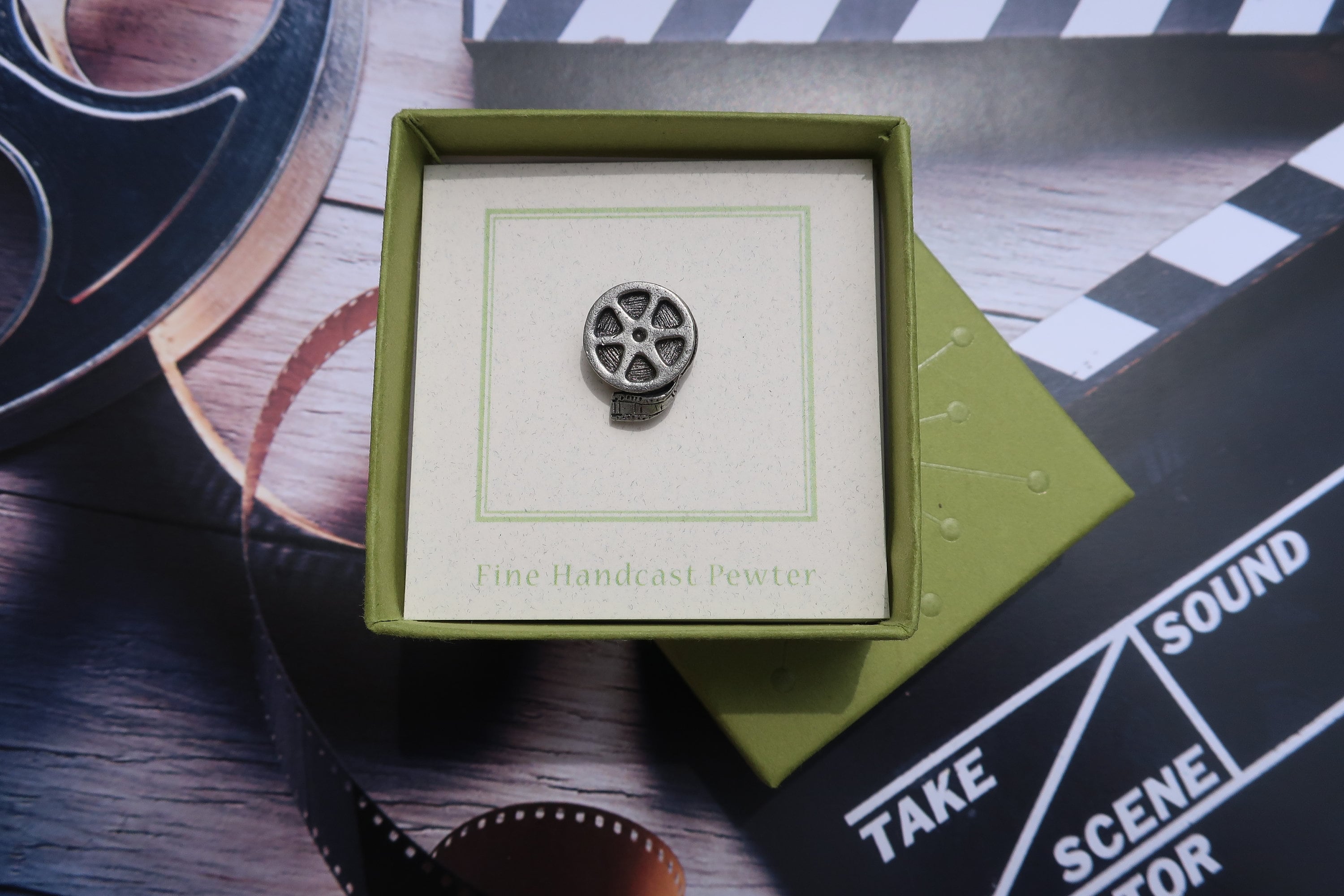 Film Reel Lapel Pin - CC326- Motion Picture, Movies, Movie, Film, Reel ...