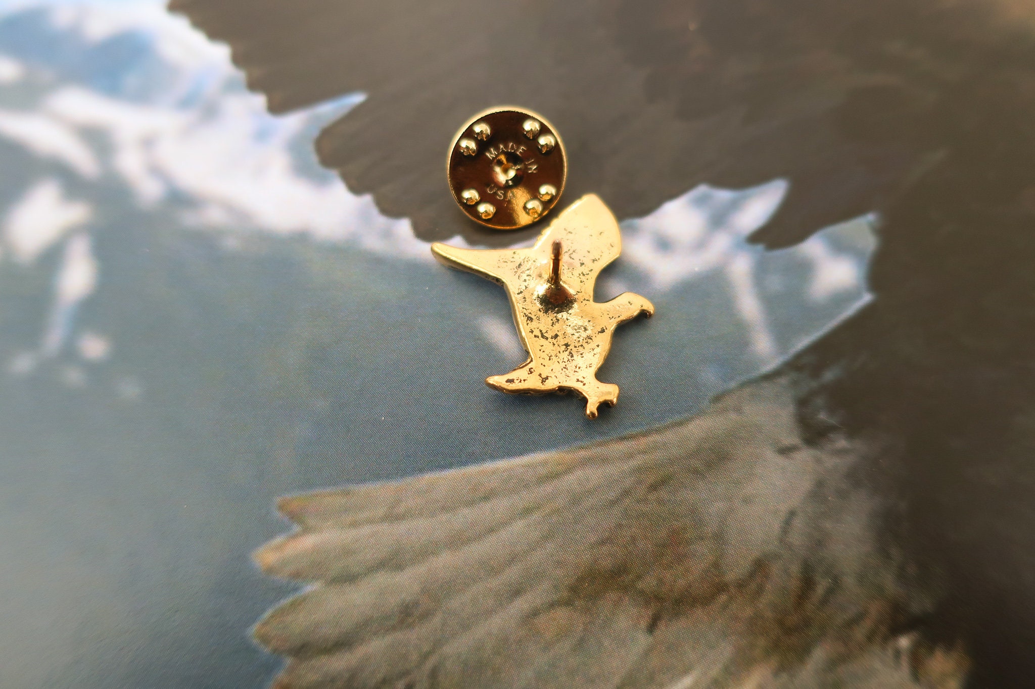 Gold Bald Eagle Lapel Pin CC118G Bald Eagle Eagle North - Etsy
