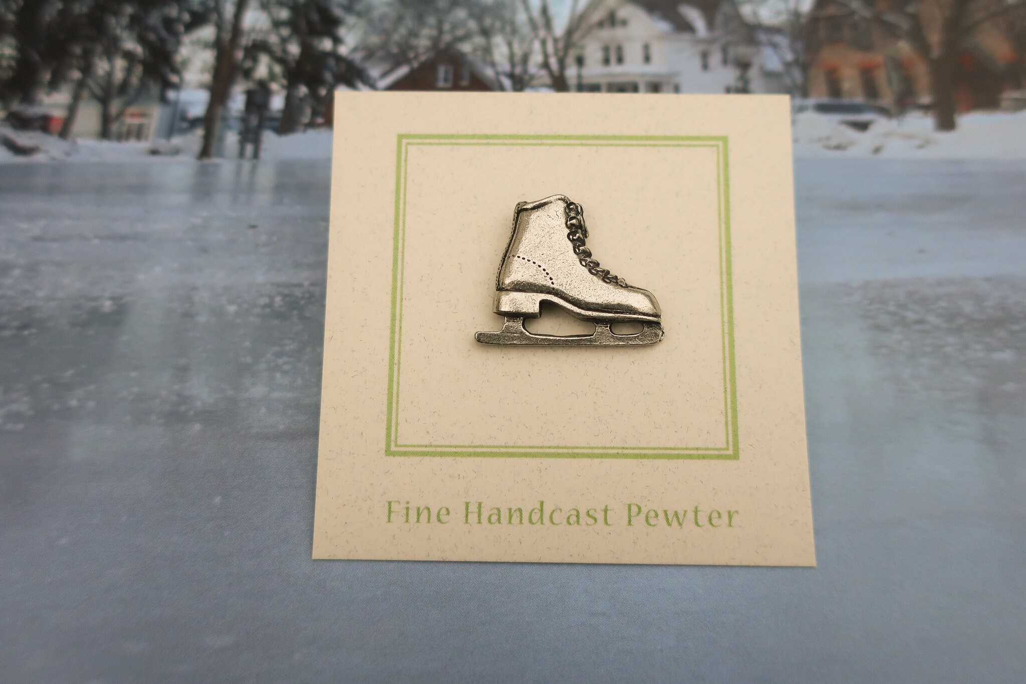 Figure Skate Lapel Pin - CC218- Figure Skating, Skating, Winter, Ice ...