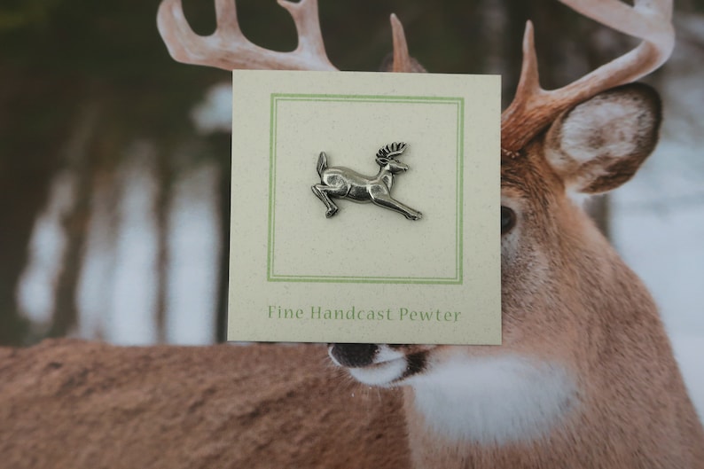 Deer Lapel Pin CC110 Wildnerness and Woodland Animal Pins - Etsy