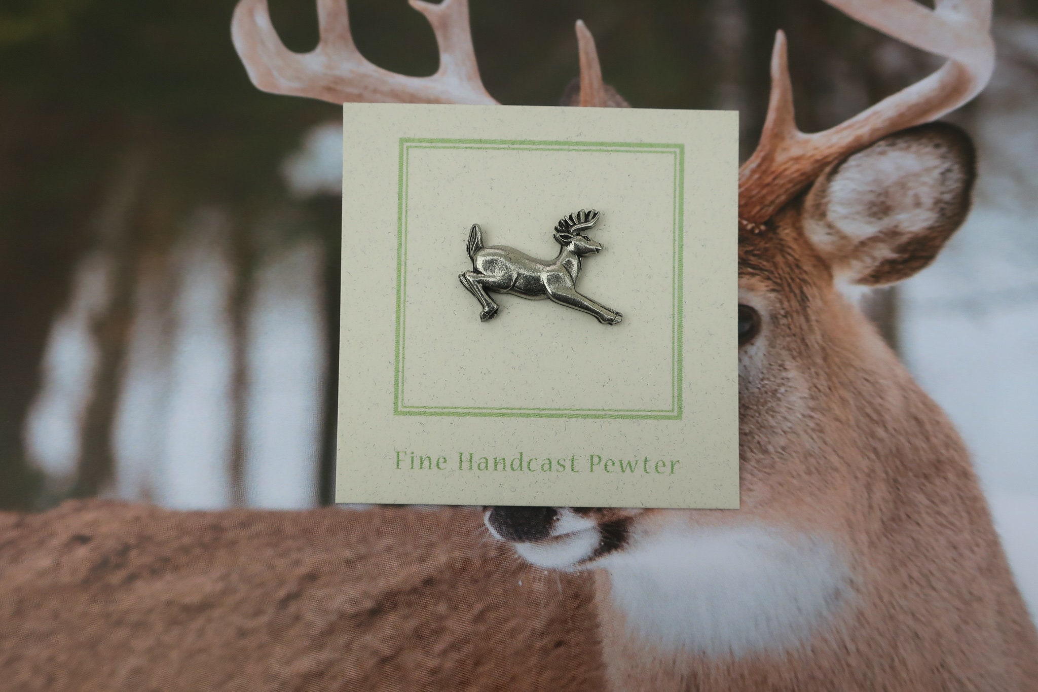 Deer Lapel Pin CC110 Wildnerness and Woodland Animal Pins - Etsy