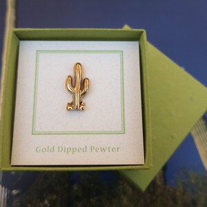 Gold Cactus Lapel Pin-cc488g- Arizona, Desert, and Cactus Pins - Etsy