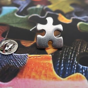 Puzzle Piece Lapel Pin - CC372- Essential Piece, Jigsaw Puzzle, Puzzle ...