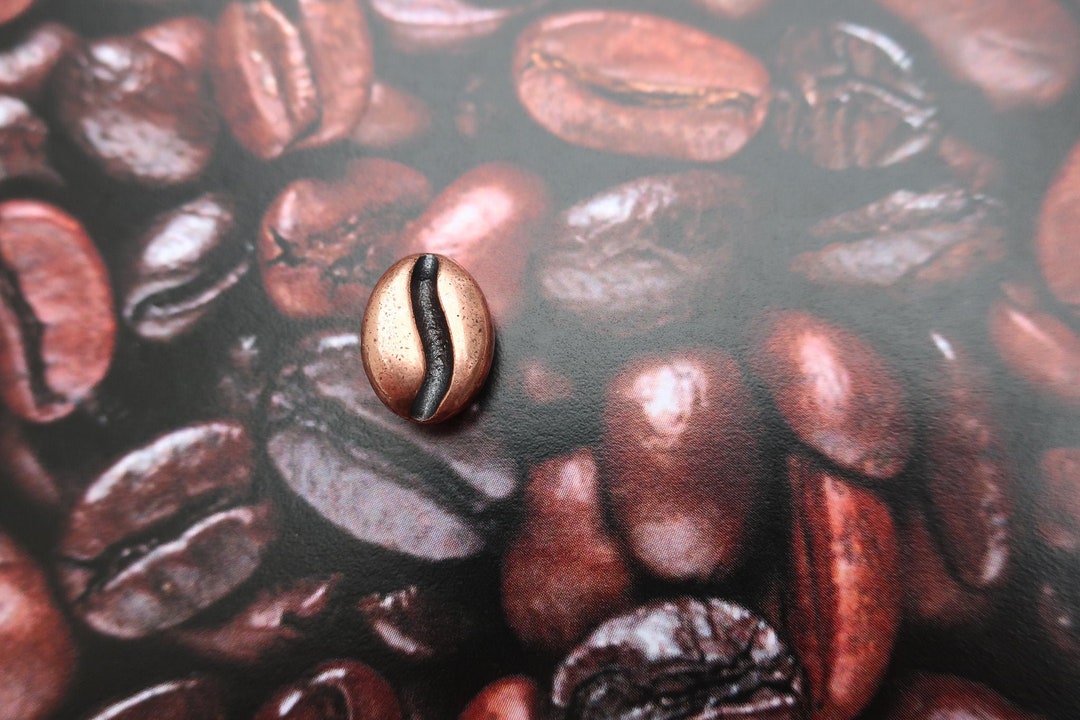 Coffee Bean Copper Dipped Pewter Lapel Pin- CC482C- Coffee, Espresso ...
