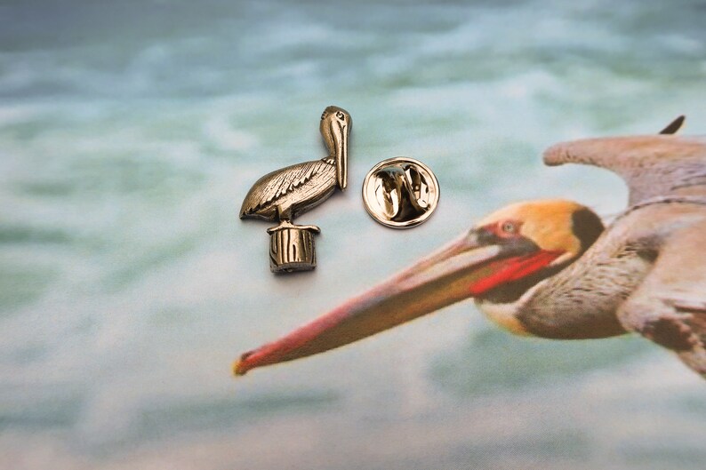 Pelican Lapel Pin- CC527- Gulf Animals- Wildlife Pins - Etsy