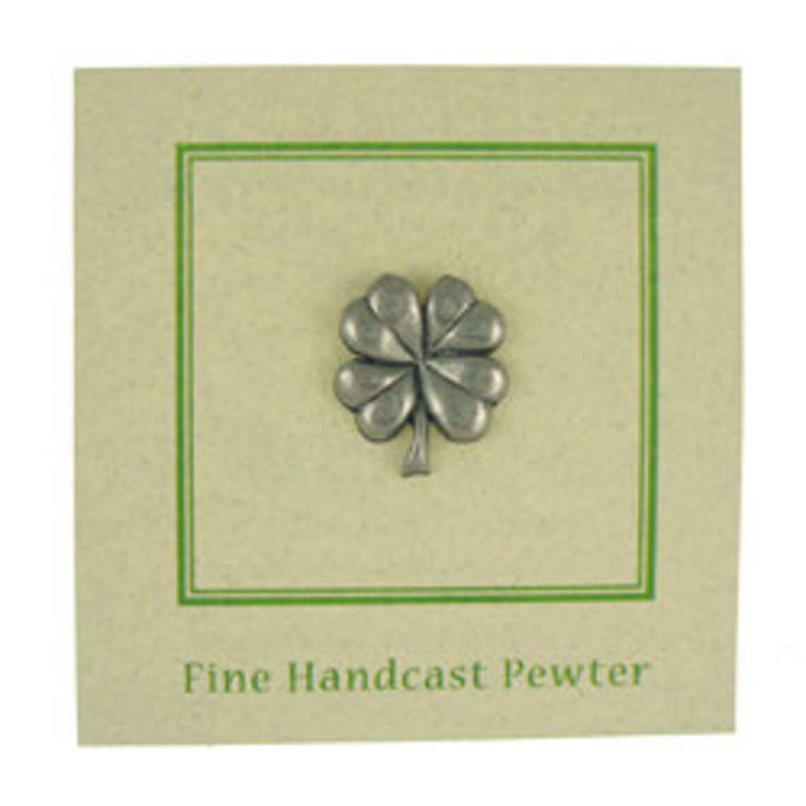 Four Leaf Clover Lapel Pin CC422 Good Luck Charm Luck of | Etsy