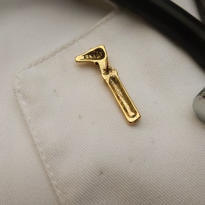 Otoscope Gold Dipped Pewter Lapel Pin- CC650- Ear, Auriscope, Medical ...