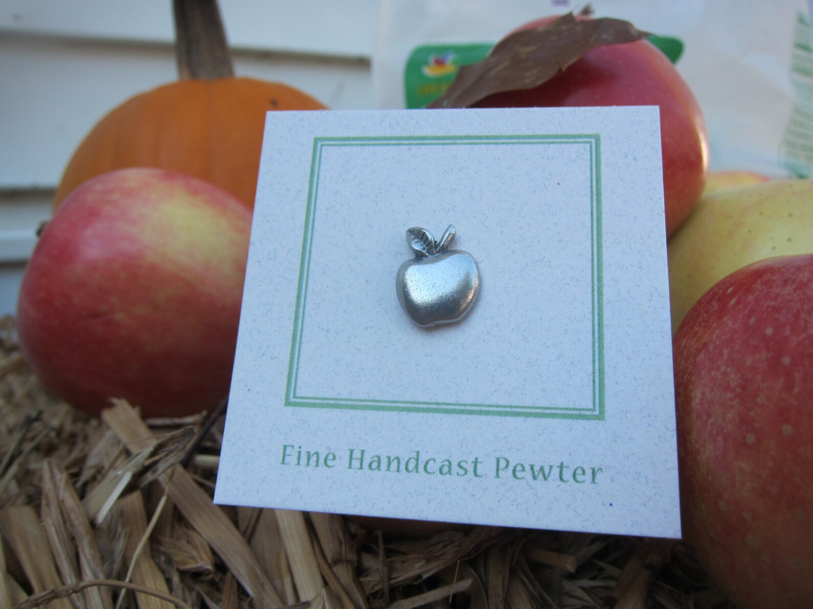 Apple Lapel Pin - CC121- Teacher, Education, and School Pins and Gifts ...