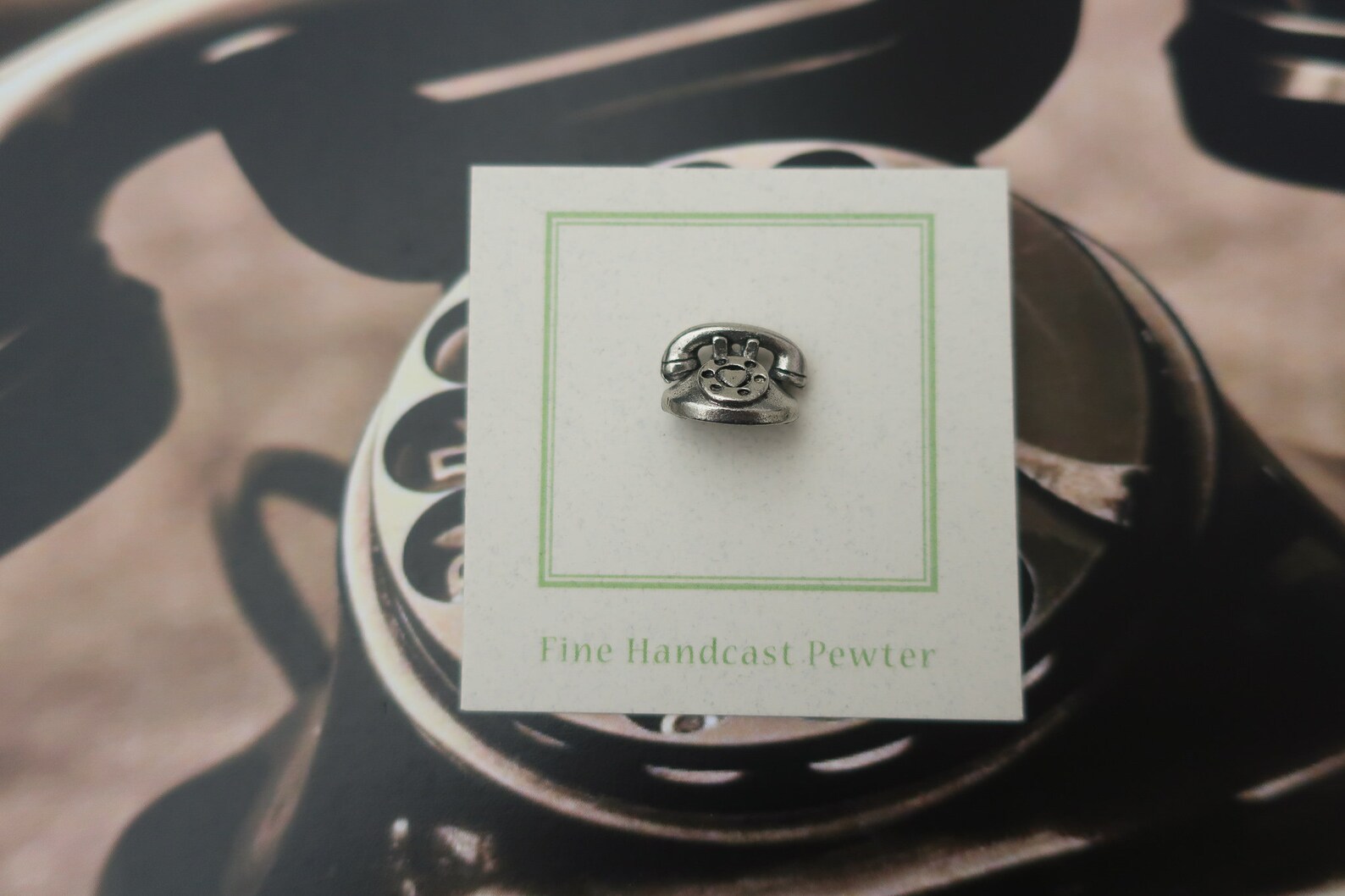 Telephone Lapel Pin CC230 Telephone Phone and | Etsy