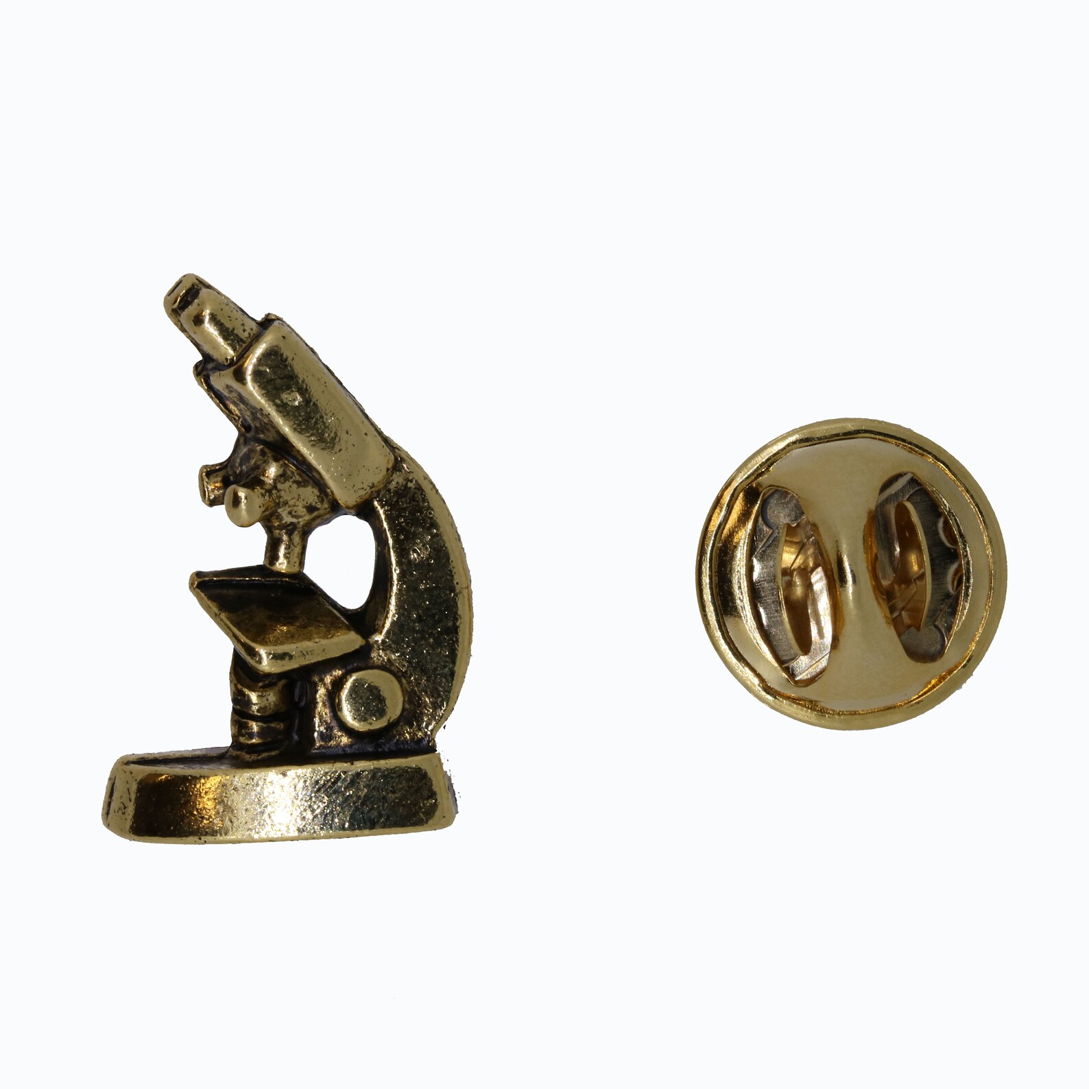 Stereo Microscope Gold Dipped Pewter Lapel Pin CC384G - Etsy