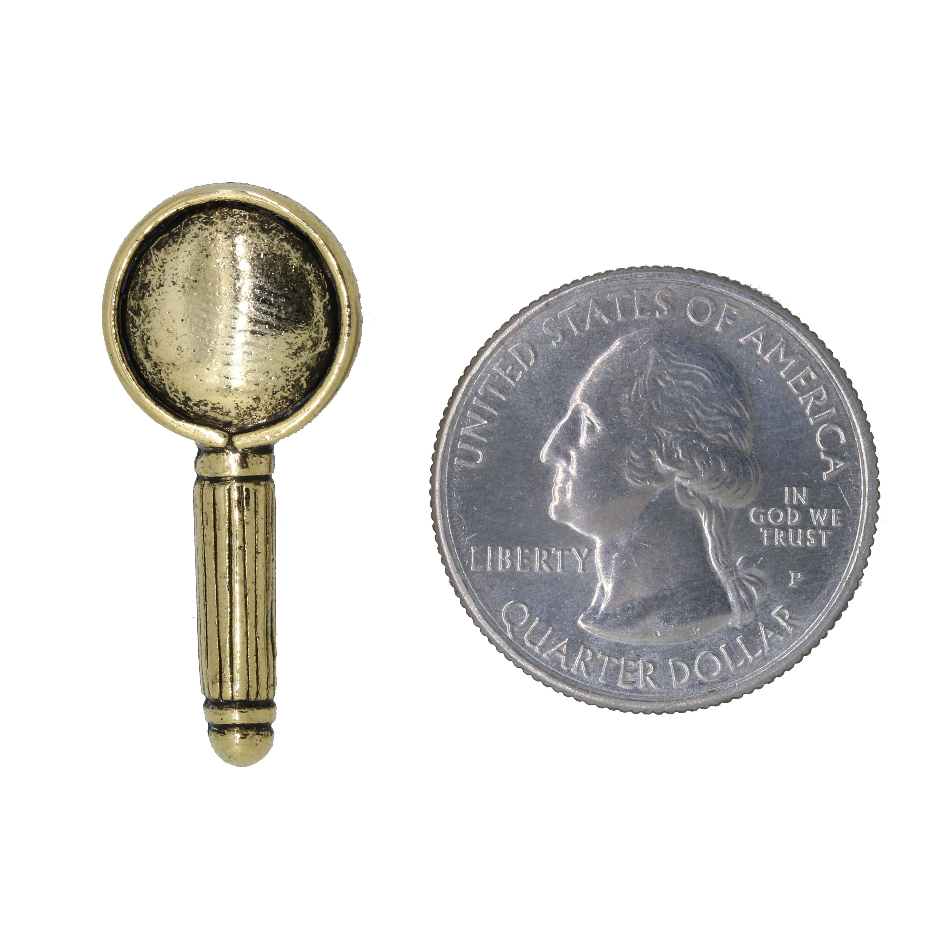 Gold Magnifying Glass Lapel Pin- CC530G- Detective, Mystery, and ...