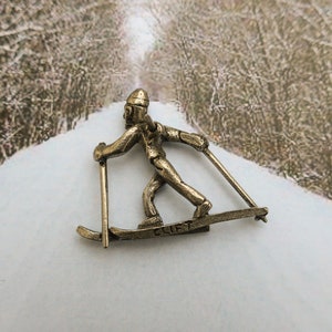 Cross Country Skier Lapel Pin- CC421- Cross Country, Skiing, Ski ...