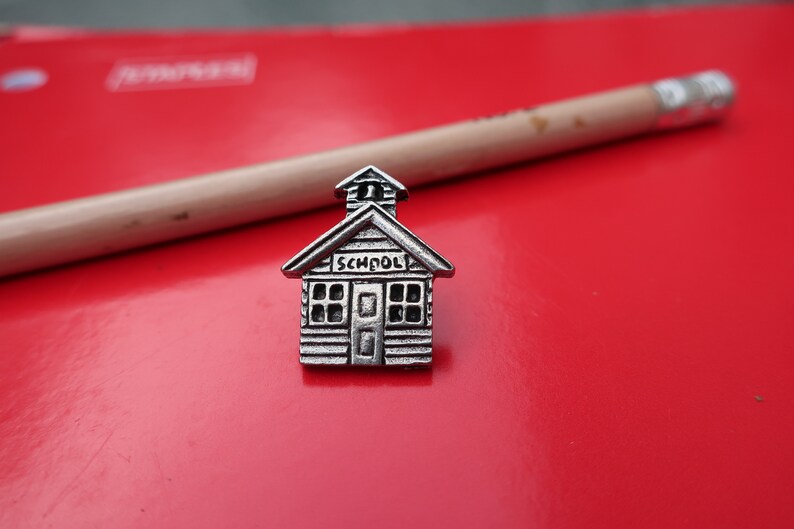 School House Lapel Pin CC515 Teacher Back to School - Etsy