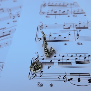 Saxophone Lapel Pin - CC332- Music, Musical Instruments, Jazz Pins ...