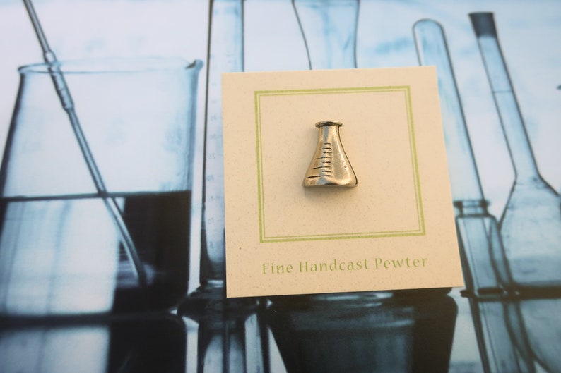 Flask Lapel Pin CC296 Science and Laboratory Pins for | Etsy