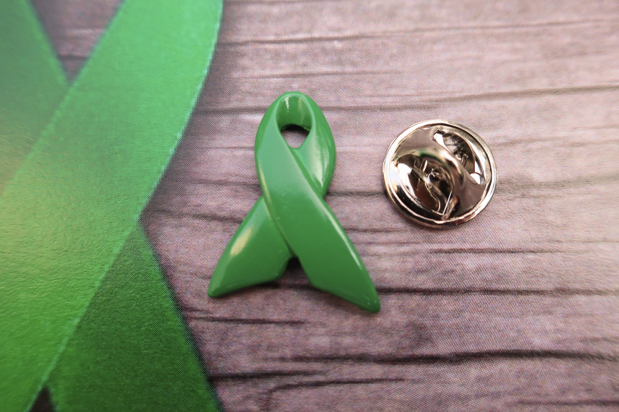Green Ribbon Pin Raise Awareness for Cerebral Palsy | Etsy