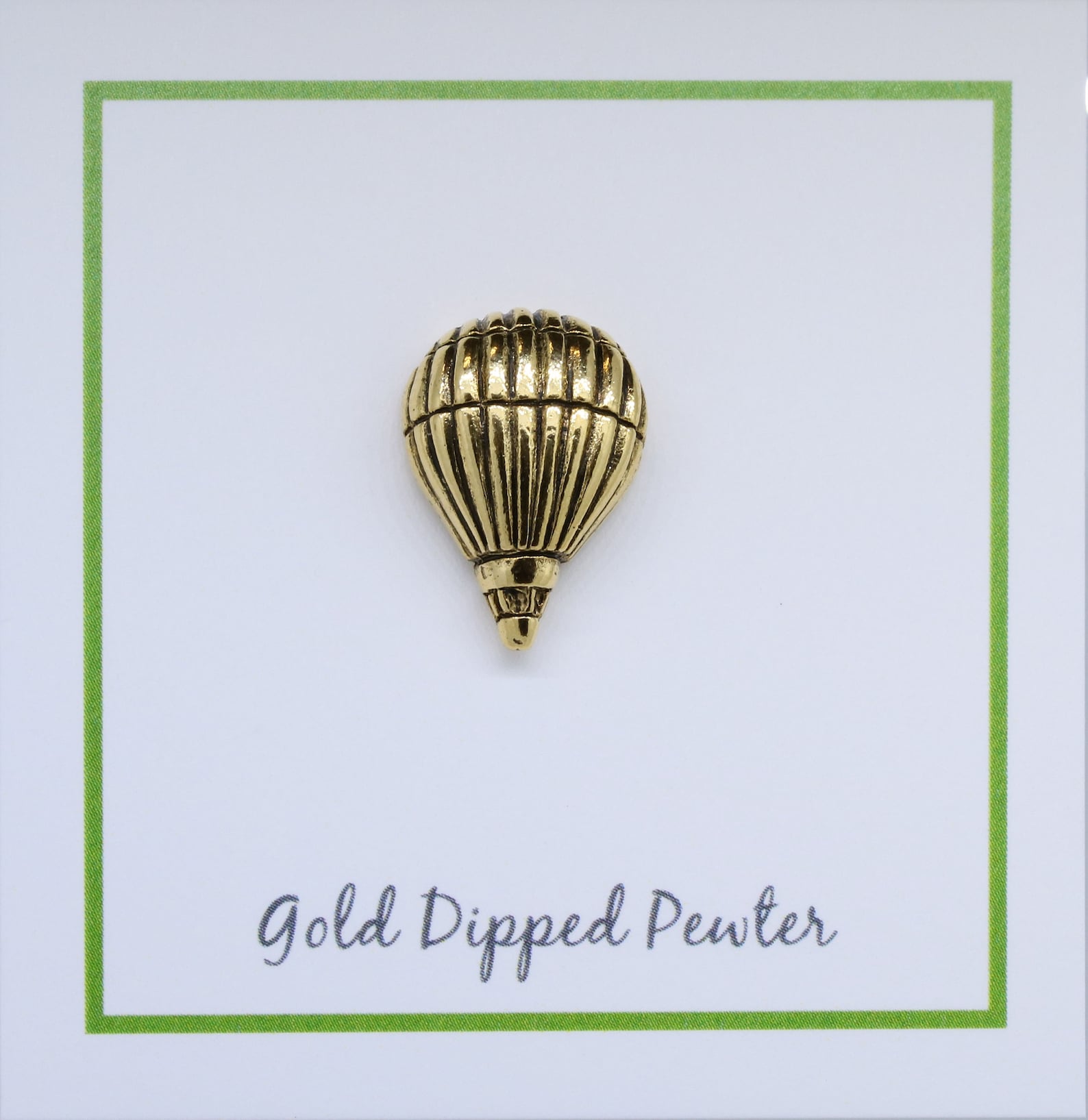 Hot Air Balloon Gold Dipped Pewter Lapel Pin CC484G - Etsy