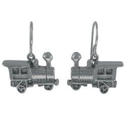 Pewter Train Earrings Locomotives Trains and Engine - Etsy