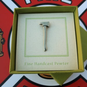 Fireman's Axe Pewter Lapel Pin- CC462- Fireman, Fire Fighters, and ...