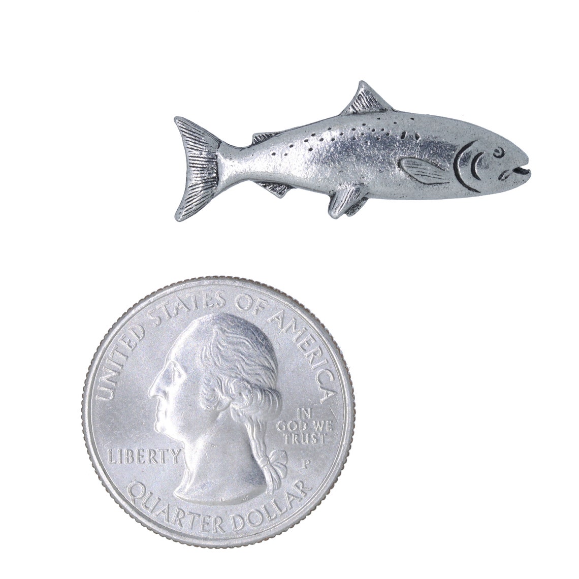 Salmon Lapel Pin CC126 Fish and Fishing Pins and Gifts | Etsy