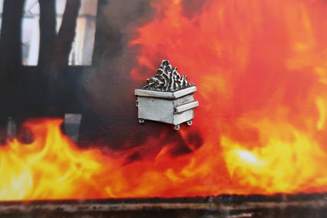Dumpster Fire Lapel Pin- CC711- Complete Disaster, Total Shit Show ...