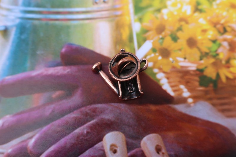 Watering Can Copper Dipped Pewter Lapel Pin CC161C Watering - Etsy