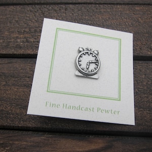 Alarm Clock Lapel Pin - CC304- Alarm Clocks, Clocks, Time, and Morning ...