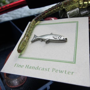 Salmon Lapel Pin - CC126- Fish and Fishing Pins and Gifts- Freshwater ...